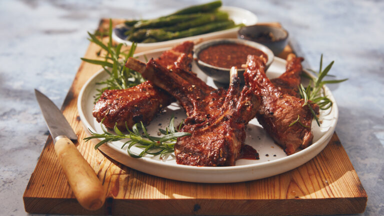 BBQ Lamb Chops with Jack Daniel's Maple Glaze Recipe | Booths