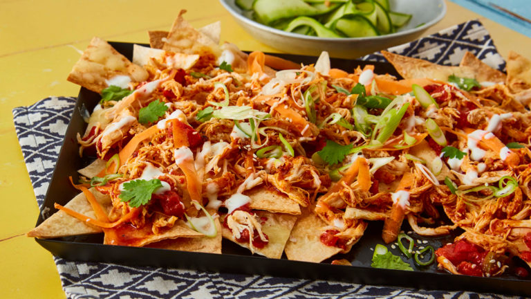 Korean Pulled Chicken Nachos Recipe | Booths Supermarket