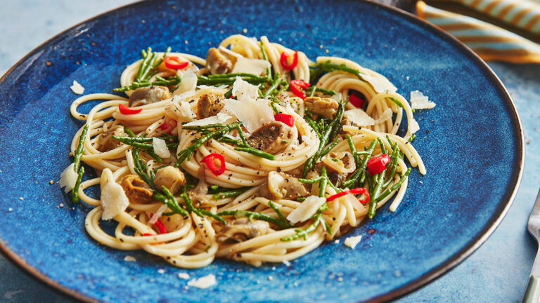 Chilli and Garlic Whelk Spaghetti Recipe | Booths Supermarket